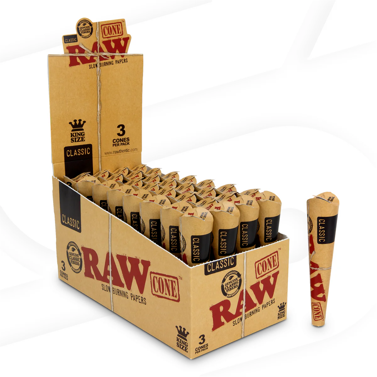 RAW Classic Cones King - 3pk – PB DISTRIBUTION
